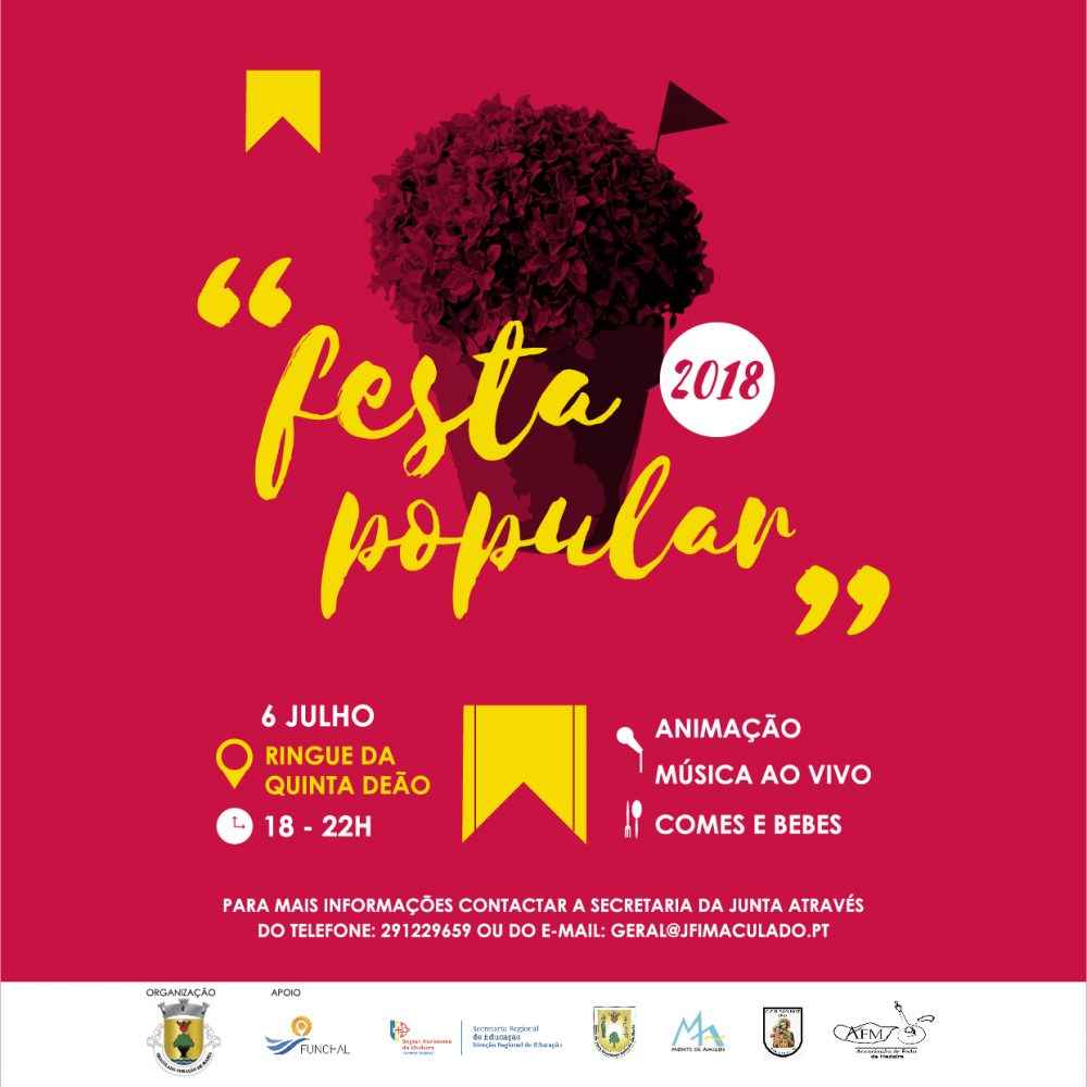 Junta de Freguesia promove Festa Popular a 6 de Julho na Quinta Deão