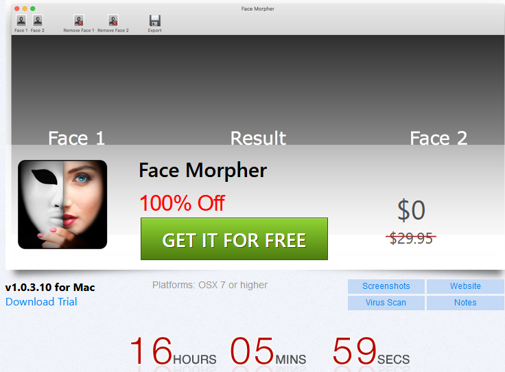 Face Morpher [MAC] (100% grátis)